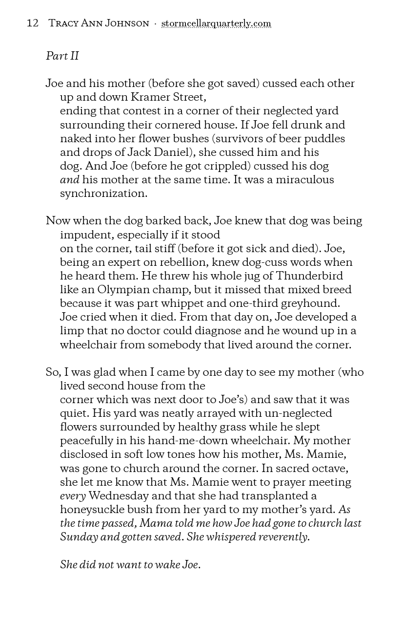 Tracy Ann Johnson: Neighbors on the Corner