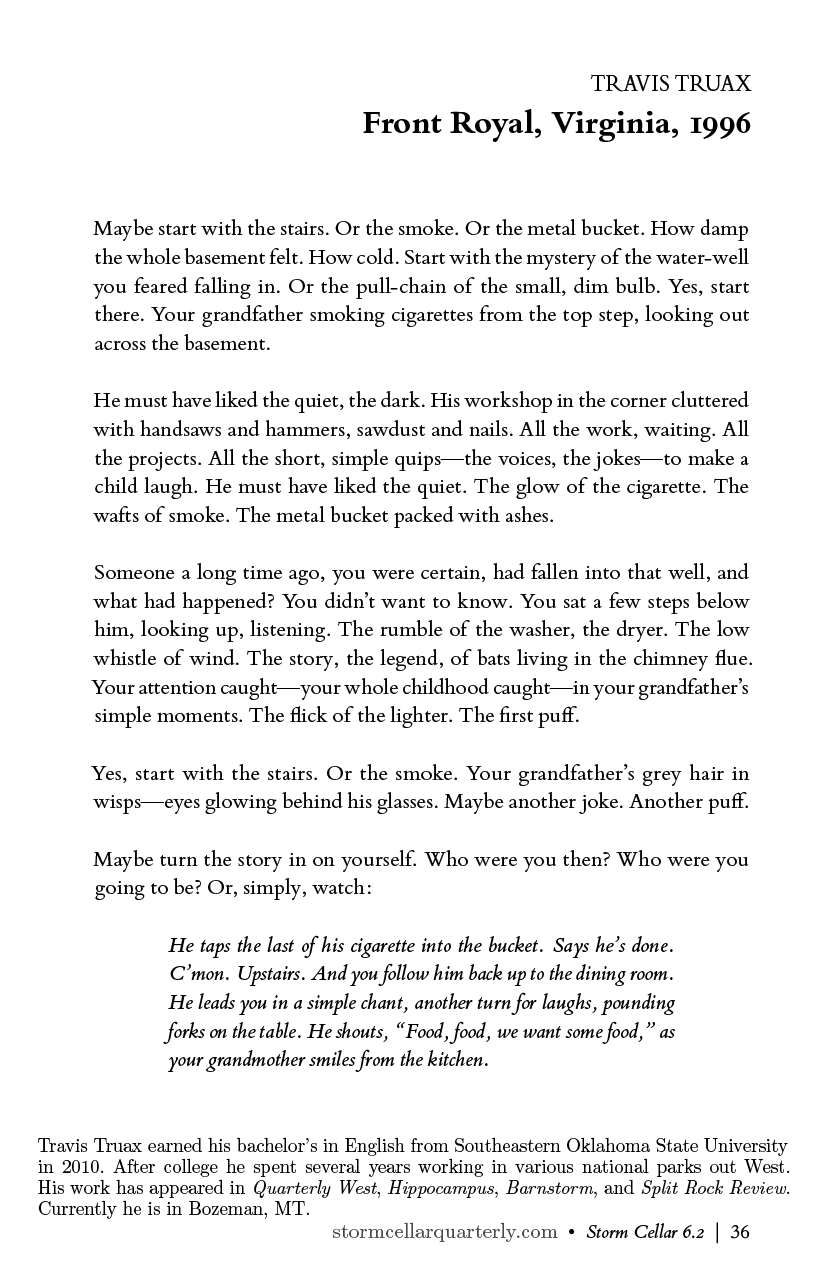 Travis Truax: Front Royal, Virginia, 1996